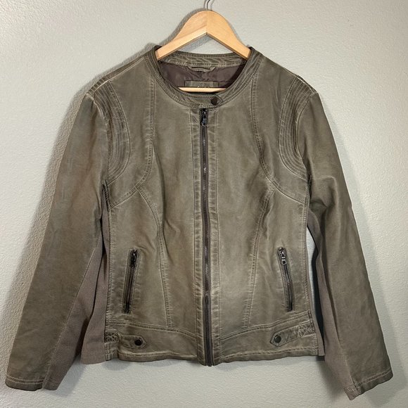 Sebby | Jackets & Coats | Womens Sebby Collection Faux Leather Bomber ...